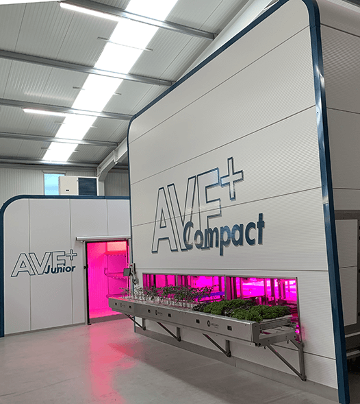 Medium to large size vertical farm with process equipment